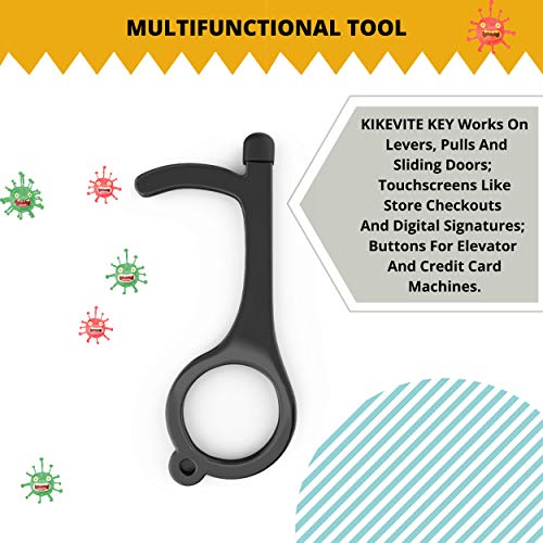 Door Opener Tool Brass Keychain Touch Tools I No Touch Door Handle ...