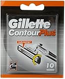 Gillette Contour Plus Cartridges Razor Blades, 10 Refills: Amazon.co.uk ...