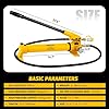 NEWTRY Hydraulic Hand Pump CP-700 10000psi Manual Hydraulic Pump Power Pack Hydraulic Lifting ...