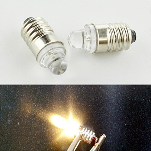 Ruiandsion Dashboad Torchlight Head LED Bulb Light E10 Warm White 4300k ...