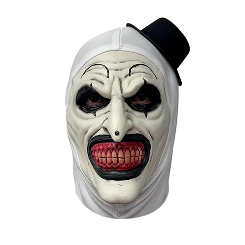 NTSWZYS Terrifier Art the Clown Mask 2025 Full Head Creepy Killer Masks ...