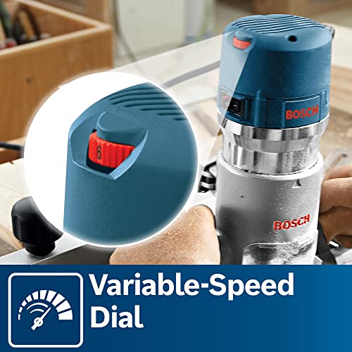 BOSCH 1617EVSPK Wood 12 Amp Router Tool Combo Kit - 2.25 Horsepower ...
