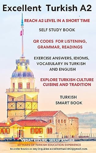 Turkish A2 Book - Reach A2 Level In a Short Time. QR Codes For ...