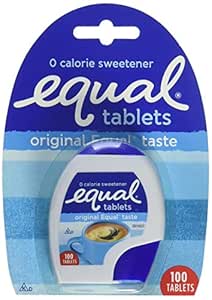 Amazon.com : Equal Tablets 100 -Count (Pack of 12) : Sugar Substitute ...