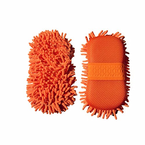 The super products Richome Chenille Wax Sponge with Mesh for Car Wash ...