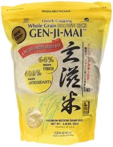 Amazon.com : Gen-Ji-Mai Quick Cooking Brown Rice, 4.40 Pound : Grocery ...