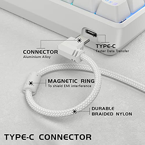 Punkston TH61 60% Mechanical Gaming Keyboard,RGB Backlit Wired Ultra ...