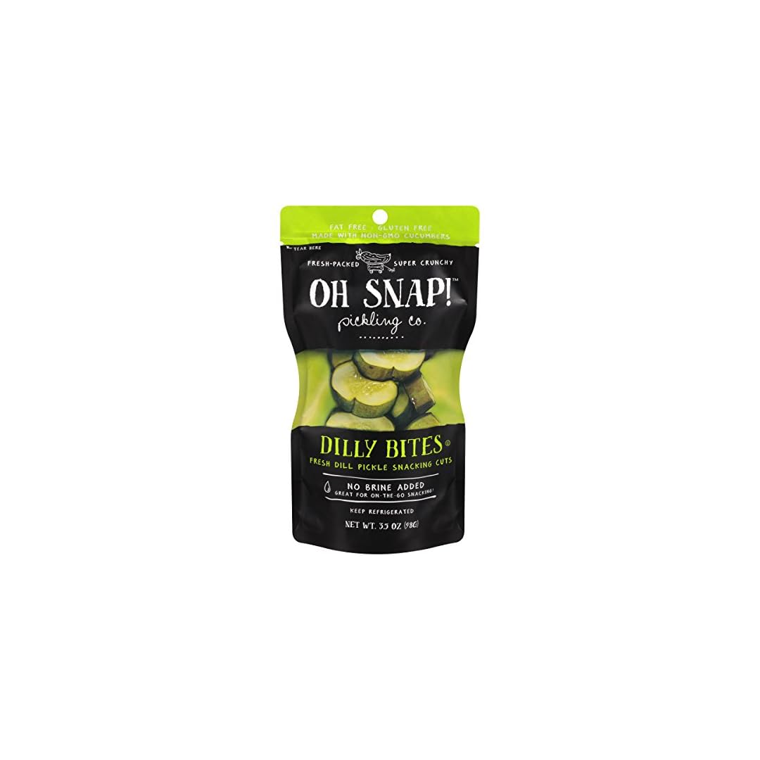 Oh Snap Fresh Dill Pickle Snacking Cuts, 3.5 Ounce (Pack of 12) | The ...