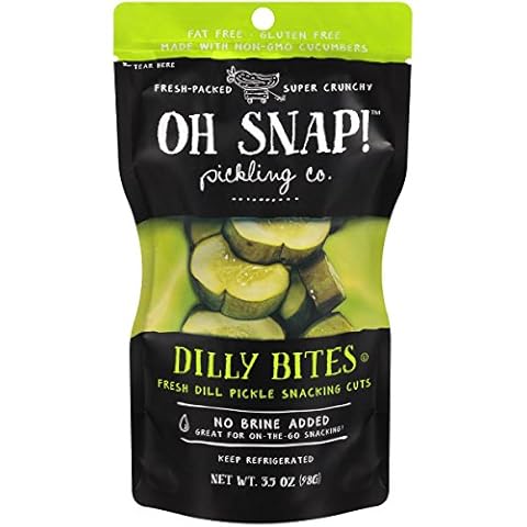 Oh Snap Fresh Dill Pickle Snacking Cuts, 3.5 Ounce (Pack of 12) | The ...