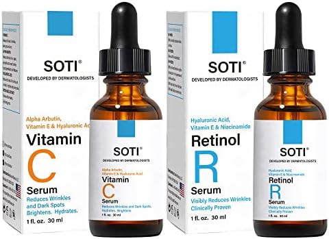 سعر Soti 2.5% Retinol Serum (30ml) and 20% Vitamin C Serum (30ml) with ...