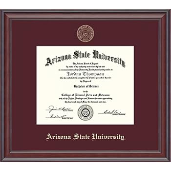 Amazon.com - Arizona State University Diploma Frame - Textured Ivory ...