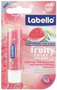 Amazon.com : Labello Fruity Shine Pink Guava Lip Baml -4.8 g : Lip ...
