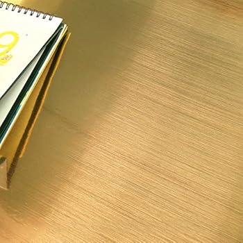 Gold Self Adhesive Contact Paper 17.7”X 118” Metallic Gold Contact ...