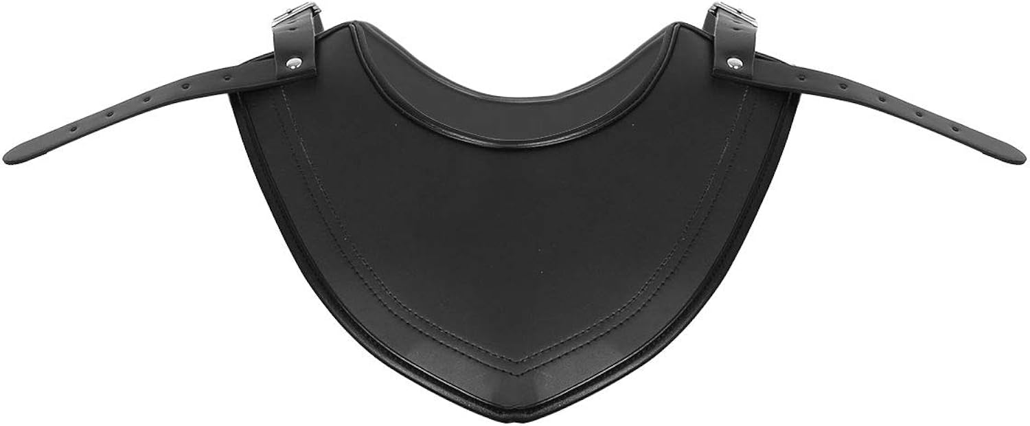 iiniim Men's PU Leather Knights Templar Plate Armor Neck Protector ...