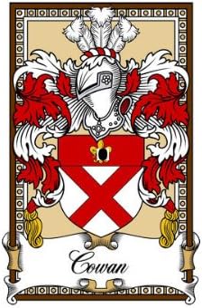 Amazon.com : Cowan or Coun Family Crest Coat of Arms Mouse Pad : Office ...