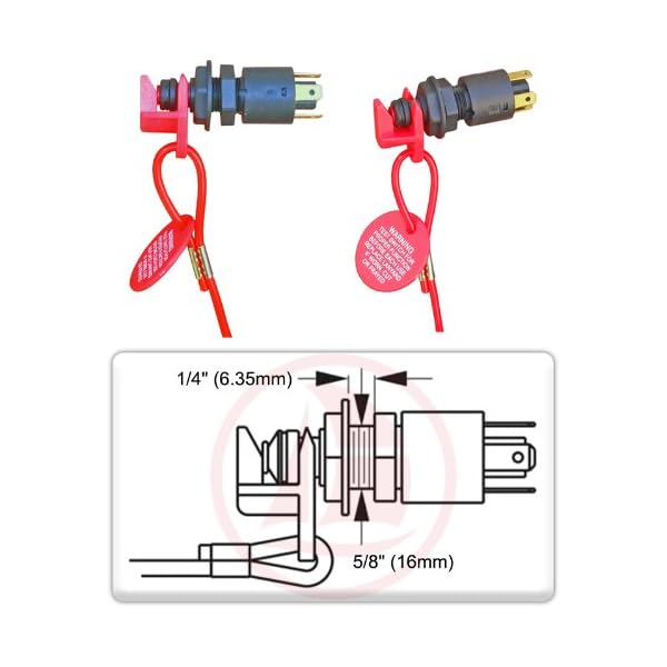 Universal Engine Safety Cut-out Kill Switch W/floating Lanyard – Boat ...