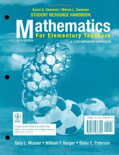 Amazon.com: Mathematics for Elementary Teachers, Student Resource ...