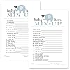 Elephant Baby Shower Word Scramble Game (25 Pack) Baby Boy Shower Games ...