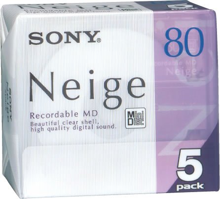 Sony Neige 80 minute blank minidisc 10 disc pack: Amazon.co.uk ...
