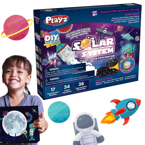 Playz Solar System for Kids Exploration Kit - 17 Outer Space STEM ...