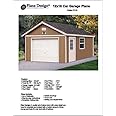 12' X 16' Car Garage Project Plans - Design #51216 - Woodworking ...
