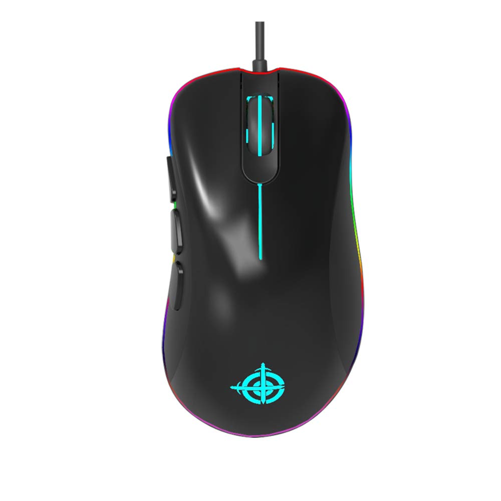 Amazon.com: Gaming Mouse RGB Wired Mice[12400 DPI] [6 Programmable ...