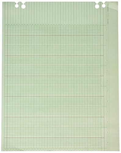 Wilson Jones Green Columnar Ruled Ledger Paper, Double Page Format, 20 ...