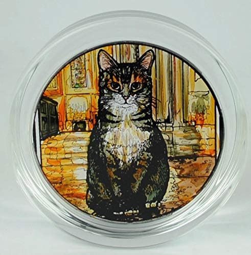 Decorative Hand Painted Stained Glass Paperweight in a Doorkins ...