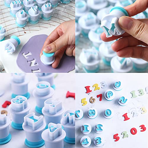 3 Set Fondant Alphabet/Letter Cutters and Number set Cake Biscuit Mold ...