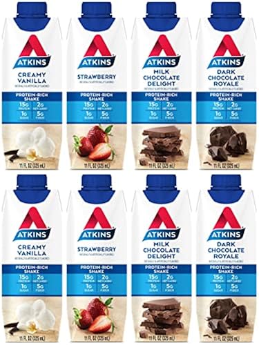 Atkins Protein Shake Gluten Free Protein-Rich Shake Keto Friendly, 4 ...