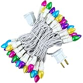 Solduce Easter String Lights LED Multi Color Glass C3 Lights 50 Count ...