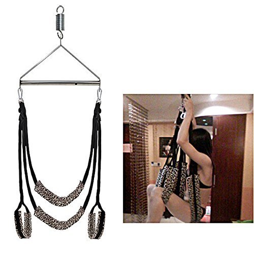 360 Spinning Indoor Hanging Ceiling Swing Set with Steel Triangle Frame ...