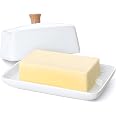 Amazon.com | ENERFLAT Butter Dish with Lid – Elegant Ceramic Butter ...
