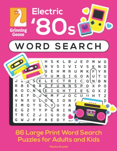 Electric '80s Word Search: 86 Large Print Word Search Puzzles for ...