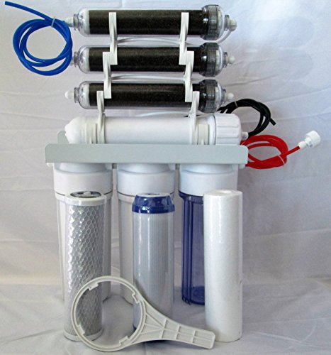 Buy 7 stage RO/Di Reverse Osmosis system 100 gpd & Tank and 1 set of ...