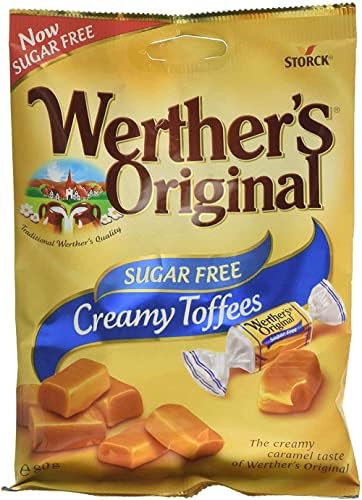 Werthers Original Sugar Free Butter Candy Toffees 80g (Toffee's (SF ...