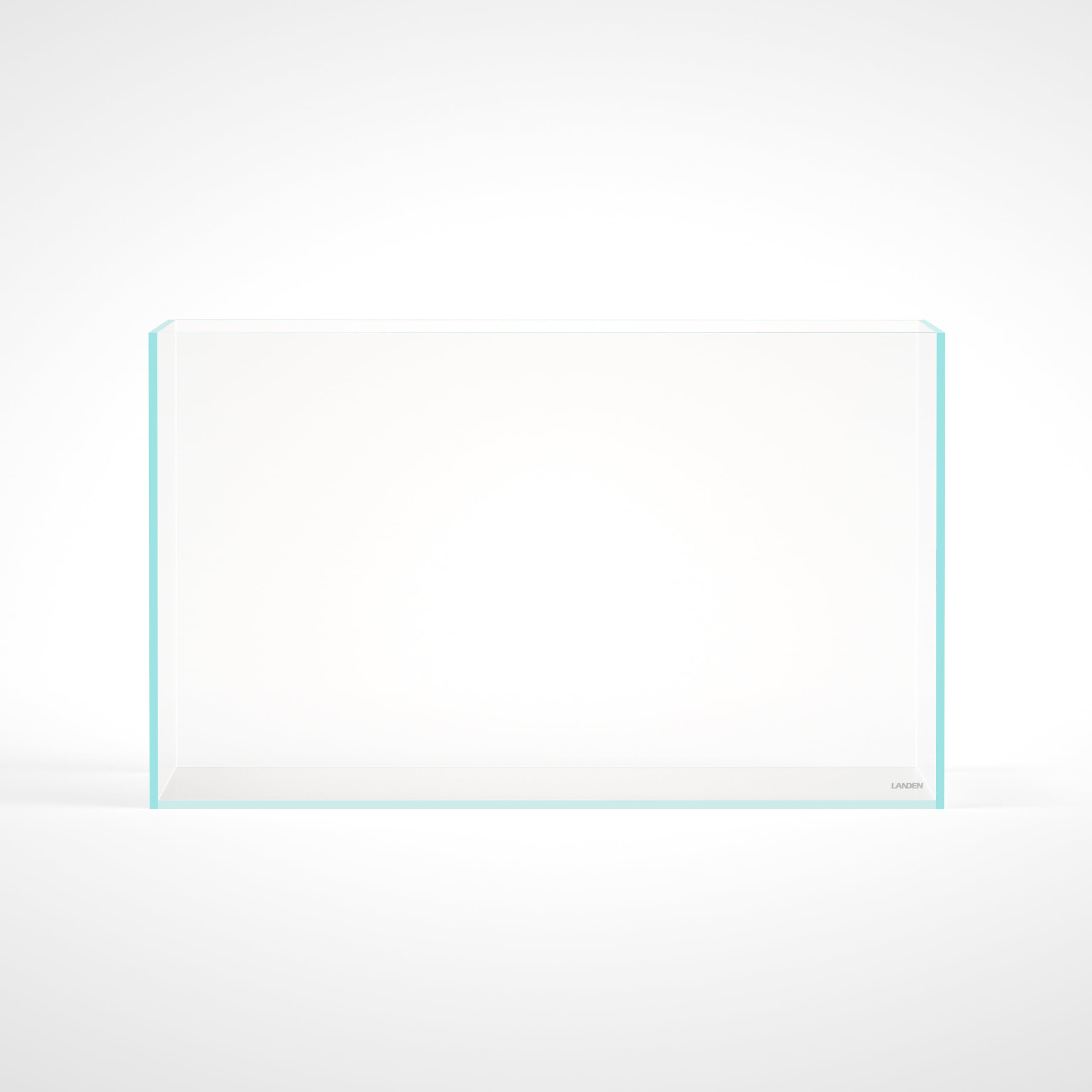 LANDEN 75H 37 Gallon Rimless Low Iron Aquarium Tank, W29.5×D17.7×H17.7 ...