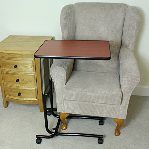 NRS Healthcare M15691 Portable Overbed/Chair Table - Tilting ...