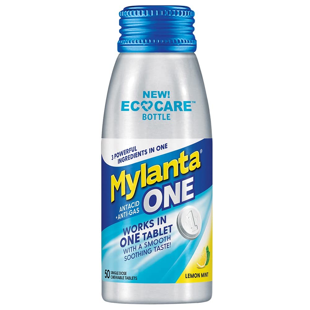 Mua Mylanta One Antacid + Anti-Gas Eco Care Tablets - Lemon Mint - 50ct ...