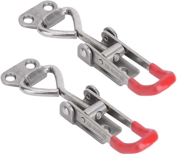 2Pcs Adjustable Toggle Clamp 304 Stainless Steel Toggle Catch Latch ...