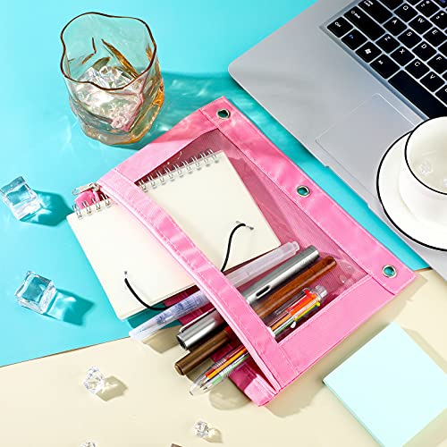 Marspark 45 Pack Pencil Pouch 3 Ring Binder Pencil Pouch Cloth Pencil ...