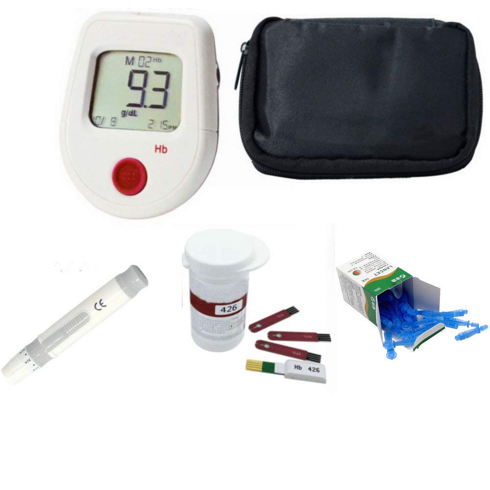 Buy HB Hemoglobin Meter Hemoglobin Analyzer Hemoglobin Test Meter Kit ...