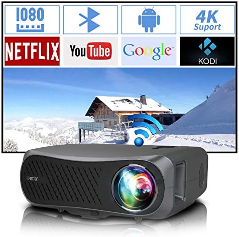 Wifi Bluetooth Projector Full HD 1080P Native 4K Support, 10000 Lumen ...