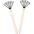 Amazon.com : MERRYHAPY 2Pcs Beach Rake with Mesh Net Tine Claw Rake for ...