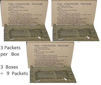 U.S. Military Fire Starter Trioxane Fuel Bars