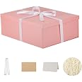 Amazon.com: Extra Large Gift Box with Lid 17x13x6 Inches, Pink Gift ...