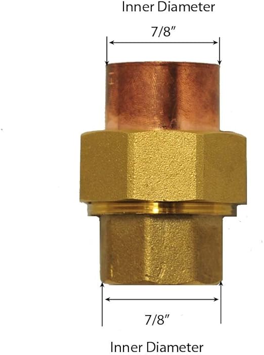 Libra Supply 3/4'', 3/4 inch, 3/4-inch Lead Free Copper Sweat Union C x ...