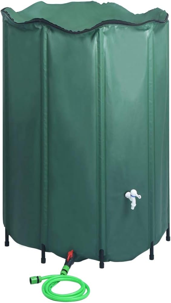 vidaXL Regenwassertank Faltbar mit Hahn Regentonne Wassertank ...