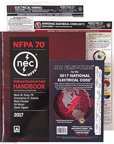 2017 NEC National Electrical Code Handbook, Fast TABS, Quick Card ...