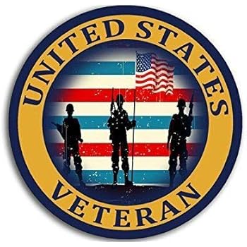 Amazon.com: MAGNET 4x4 inch ROUND Veteran Owned & Operated Soldier ...